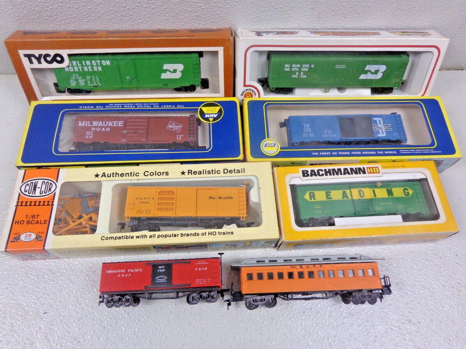 Vintage Huge lot of (30) HO Mixed Freight Cars most w/orig boxes | eBay