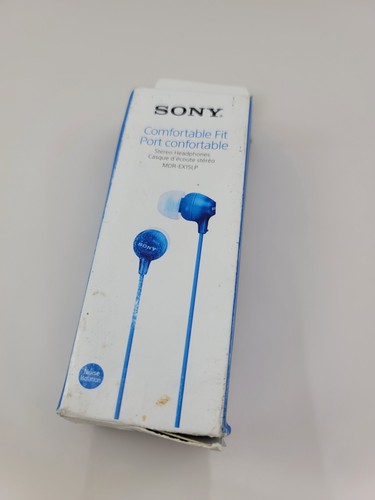 Sony In-Ear Earbud Headphones MDR-EX15LP 3.5mm Jack Blue (Box dirty ...