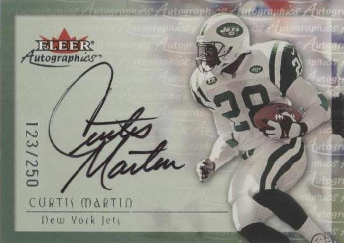 2000 Fleer Tradition - Autographics Curtis Martin Silver /250 (AU) for ...