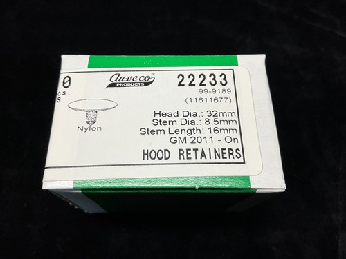 Auveco 22233 Hood Retainer, GM 2011 - On 11611677, QTY10 | eBay