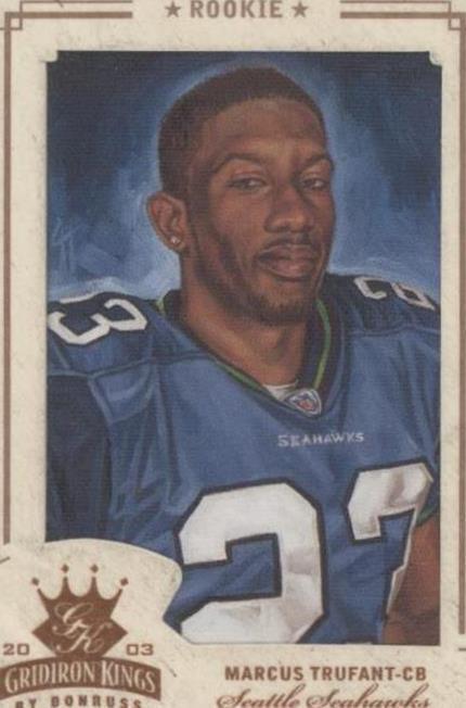 2003 Donruss Gridiron Kings - Marcus Trufant #147 Bronze Framed (RC ...