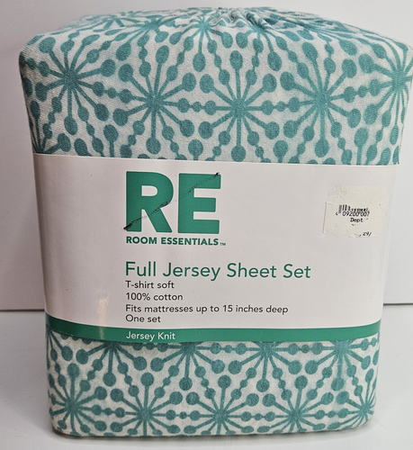 New RE Room Essentials Full Jersey Sheet Set 100% Cotton | eBay
