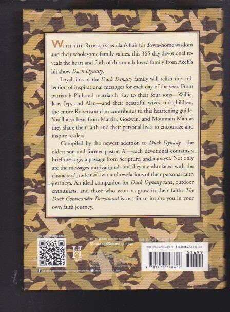 The Duck Commander Devotional Hardcover by Al Robertson 2013 LN ...