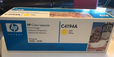 HP Color LaserJet Print Cartridge C4191A Yellow LaserJet Series 4500 ...