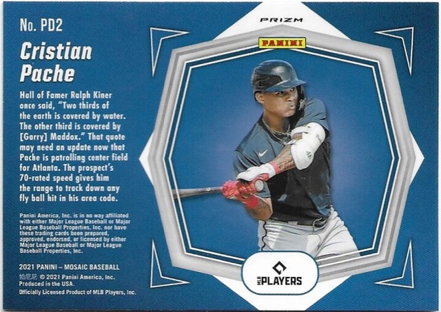 2021 Panini Mosaic - Debuts Green Mosaic #PD2 Cristian Pache (RC) for ...