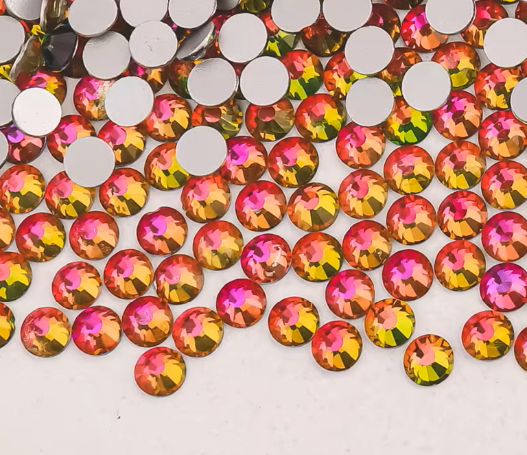 1440p Glass Crystal Flatback NO-Hotfix Rhinestones SS4- SS30 34 colors ...
