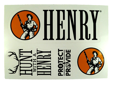 4x HENRY FIREARMS sticker stickers 7" x 5" sheet rifles for gun safe ...