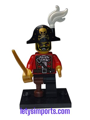 Lego Pirate Captain Minifigure Collectible Series 8 8833 CMF Rare Lot ...