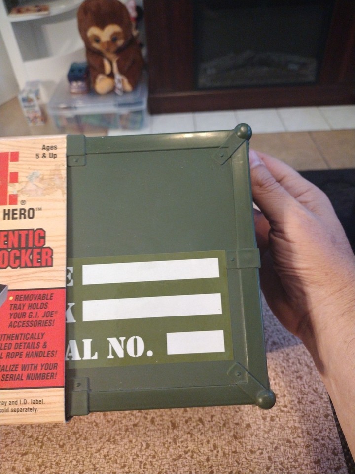 Hasbro 1996 GI Joe Authentic Footlocker Holds 2 - 12" GI Joe Figures ...