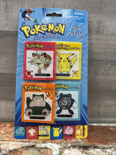 Vintage Pokemon “Gotta Catch’em All” Sliding Slide Puzzle. 4 Piece ...