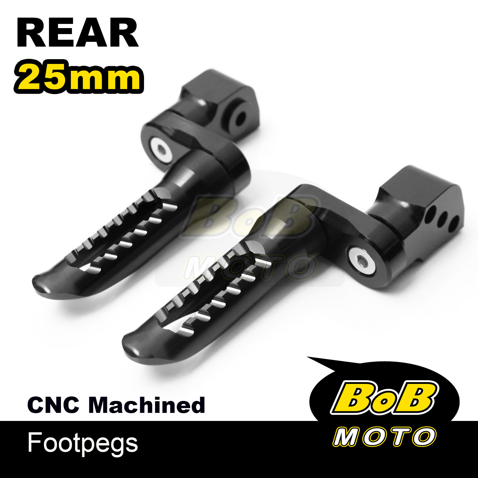 25mm Extend BOB Rear Foot Pegs BLACK For Ducati SportTouring ST4S ABS ...