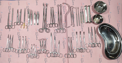 50Pcs General Surgery Basic Laparotomy Surgical Instruments Set | eBay