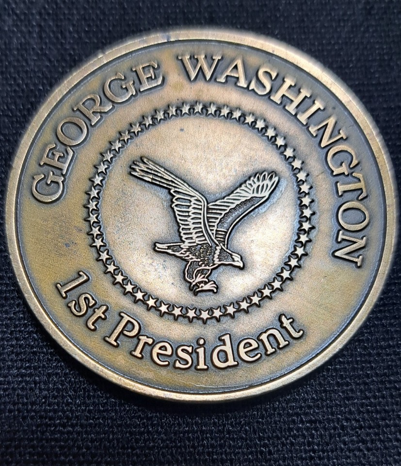George Washington First President 1789-1797 Souvenir Medal Coin Token ...