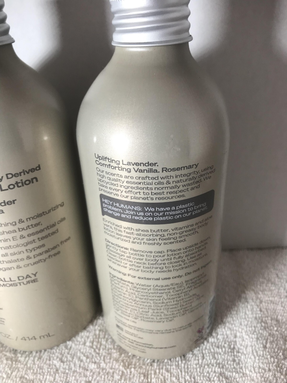 Hey Humans Lavendar Vanilla Body Lotion Naturally Derived 14 Oz Lot Of ...