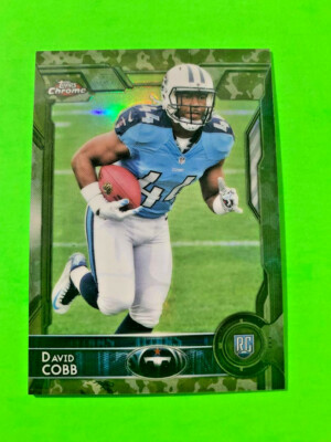 2015 Topps Chrome Camo Refractors David Cobb Rookie Card #d 207/499 ...