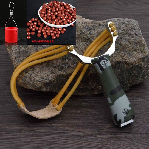 Powerful Slingshot Catapult Alloy Handle Sling Shot Game Hunting High ...