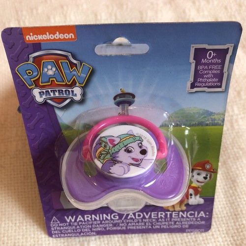 Paw Patrol Everest Pacifier w Cover Silicone Purple 0+ Months New BPA ...