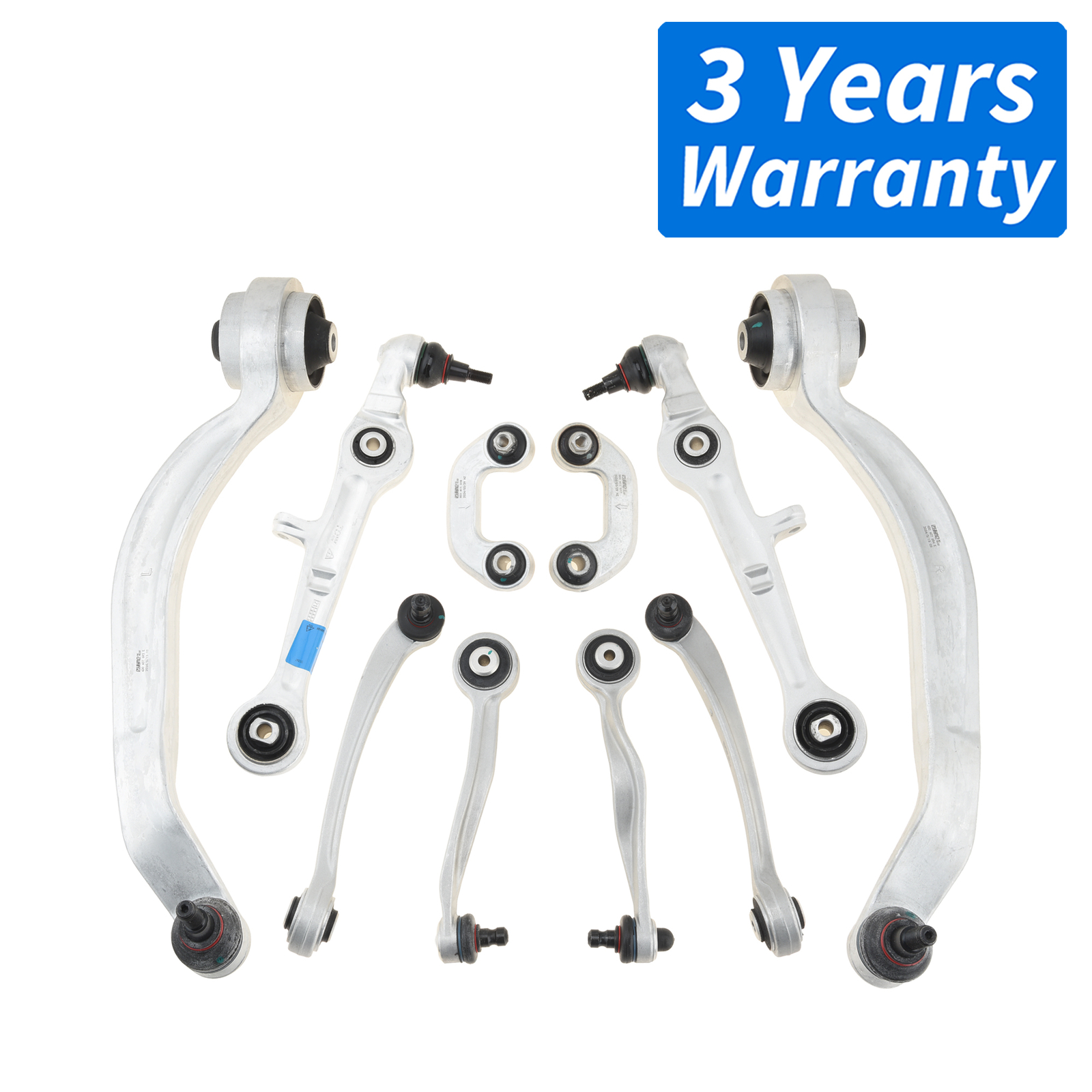 10 PCS Front Suspension Control Arms Kit and Ball Joints For Audi A4 ...