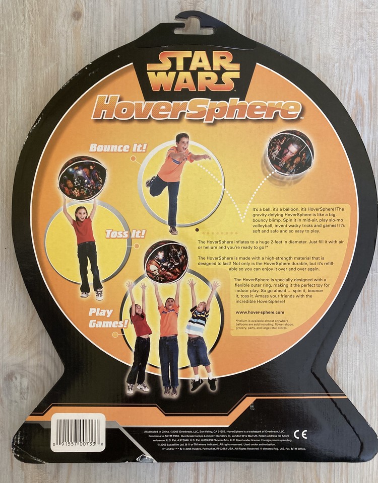 Star Wars HoverSphere Darth Vader Maul Droid Jango Fett Ball Blimp Toy ...