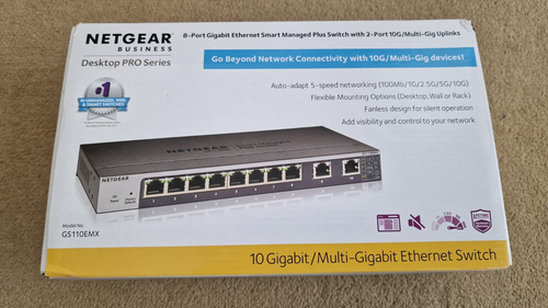 Netgear GS110EMX-100PES - Manageable Smart Plus Network Switch 8 ...