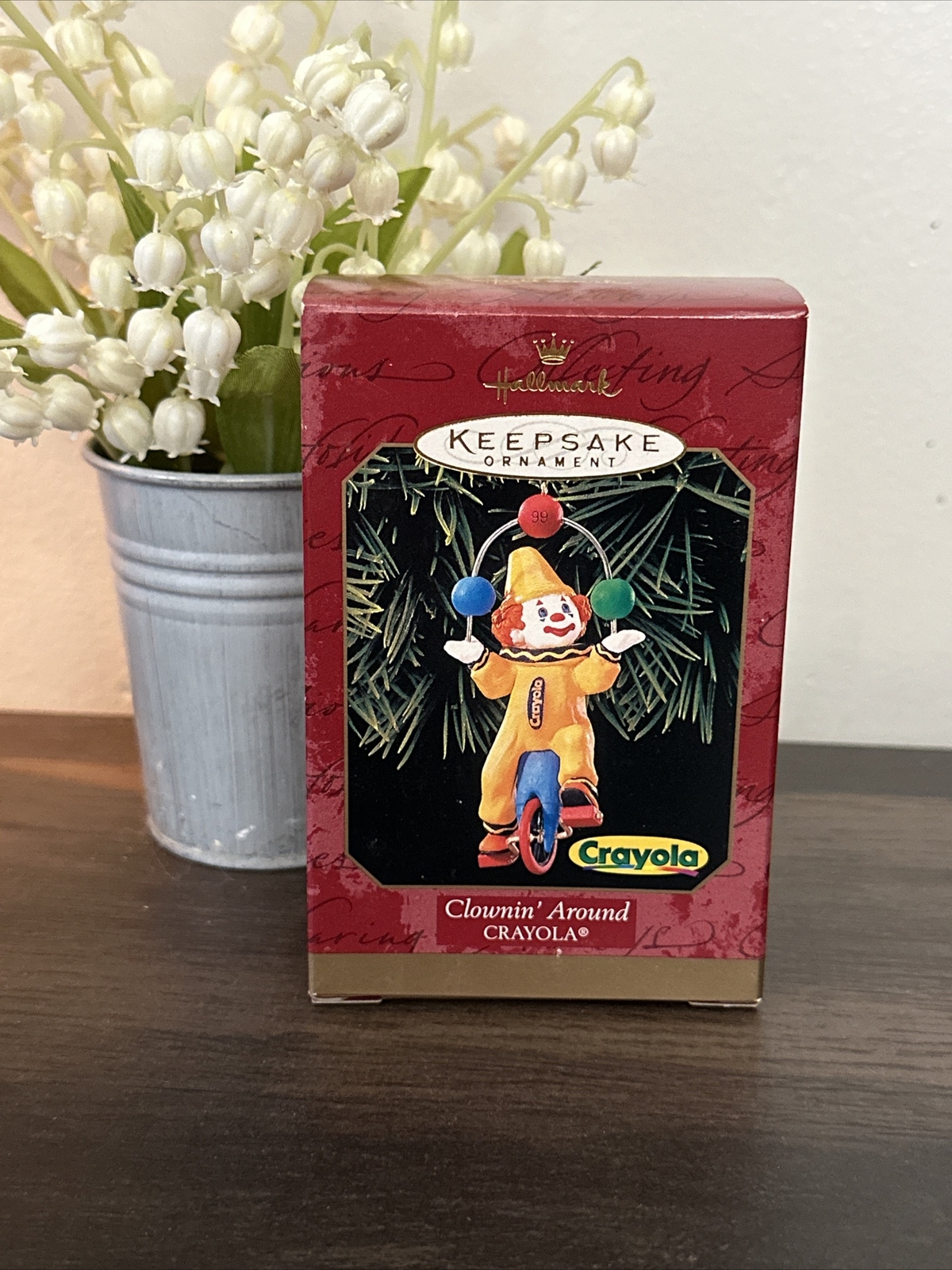 NEW HALLMARK 1999 CLOWNIN' AROUND CIRCUS CLOWN CRAYOLA CRAYON KEEPSAKE ...