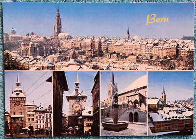 Bern Switzerland In Winter Vintage Unused Postcard | eBay