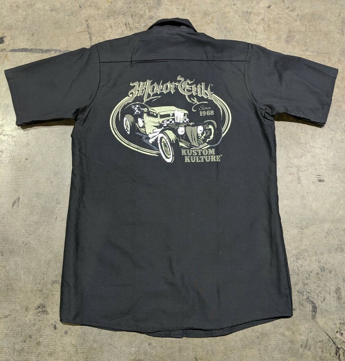 Motorcult Kustom Kulture Hot Rod Work Shirt Rat Rod S M 2XL | eBay