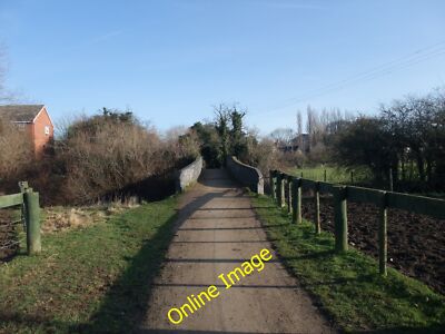 Photo 6x4 Cycle Route 6 about to cross the River Sence Blaby c2012 ...
