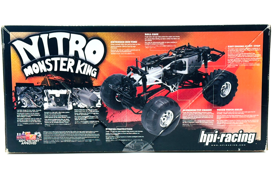 HPI Racing Nitro Monster King 1:10 4WD Nitro RC Monster Truck | eBay