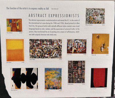 US 44-cent Stamps Abstract Expressionists Pollock Rothko De Koenig ...