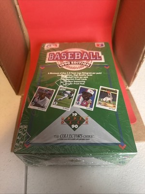 1990 Upper Deck Baseball MLB Unopened Card Box New Factory Sealed | eBay