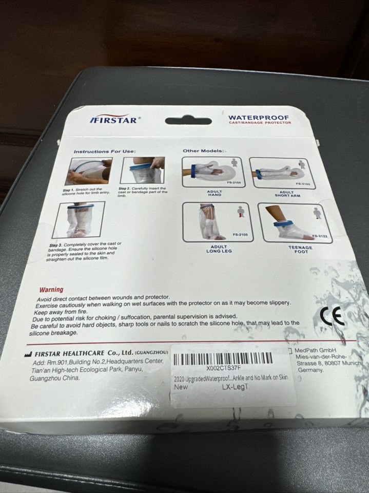 Waterproof Short Leg Cast Cover for Shower and Bath Reusable Sealed ...