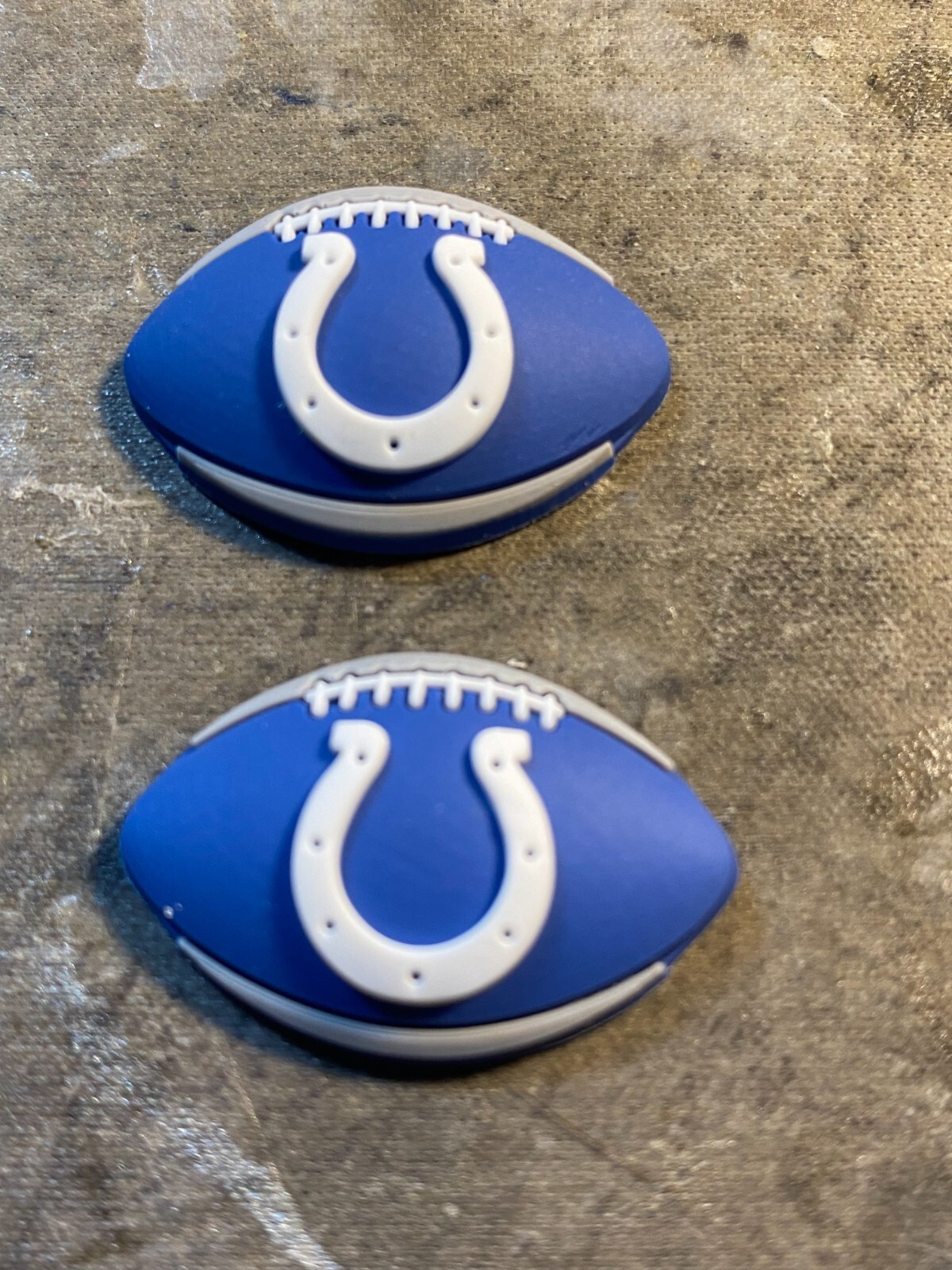 Indianapolis Colts football team shoe charm set button back | eBay