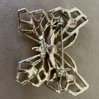 Vintage Signed GERRY'S Goldtone Clear Rhinestones BUTTERFLY Pin Brooch ...