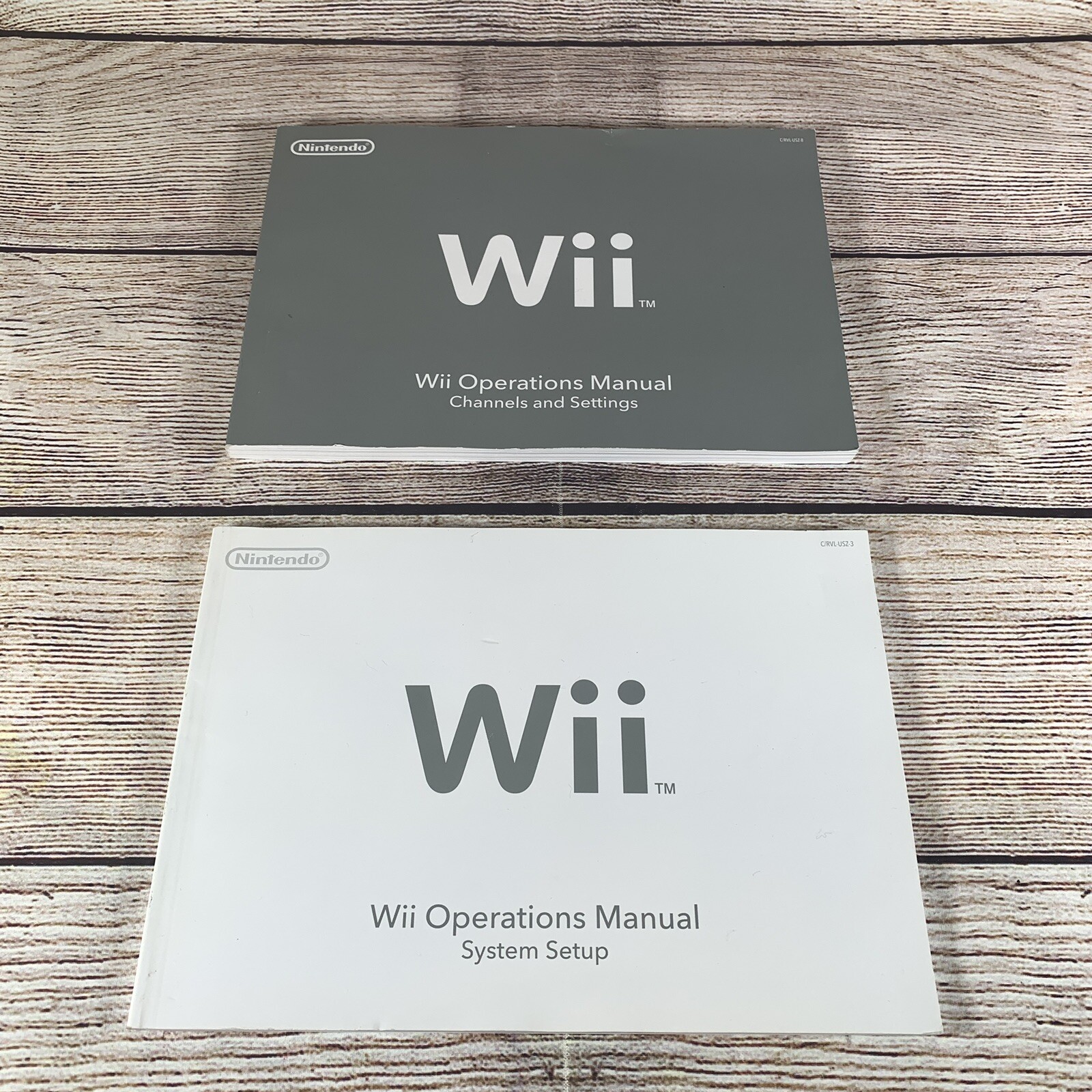 Nintendo Wii Operations Manual - System Setup/Channels and Settings | eBay