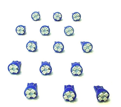 15 BRIGHT Blue 194 Instrument Panel Cluster Dashboard LEDs Lights Bulbs ...