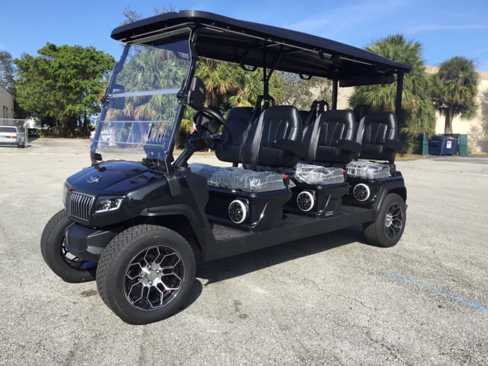 GREY EVOLUTION RANGER D5 GOLF CART LSV STREET LEGAL 6 SEAT FAST 160AH ...