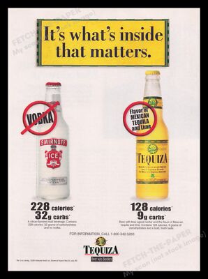 Tequiza 2000s Print Advertisement Ad 2001 "It's What's Inside that ...