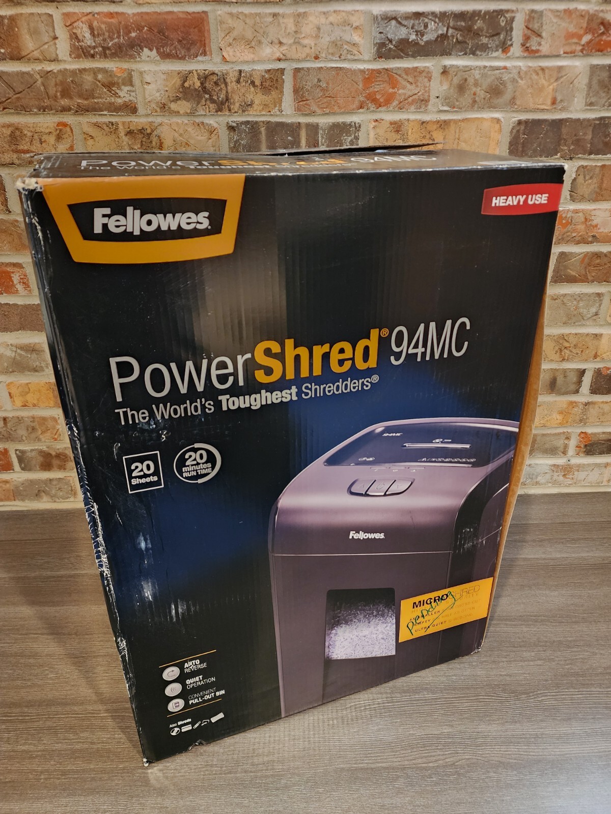 Fellowes Microshred 94MC 20 Sheet Micro-Cut Shredder, 8059401 ...