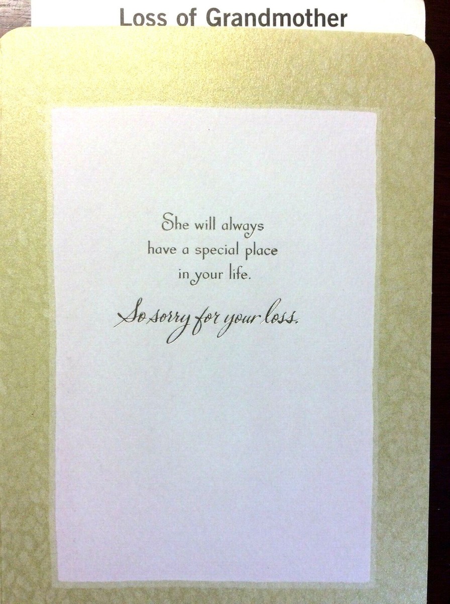 Sorry For Your Loss Grandmother