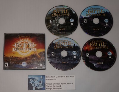 Lord of the Rings: Battle for Middle-Earth CD-Rom PC Windows 3.1 2004 ...