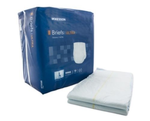 72 - Adult Disposable HEAVY ABSORBENCY Ultra Brief Diaper, Large - Full ...