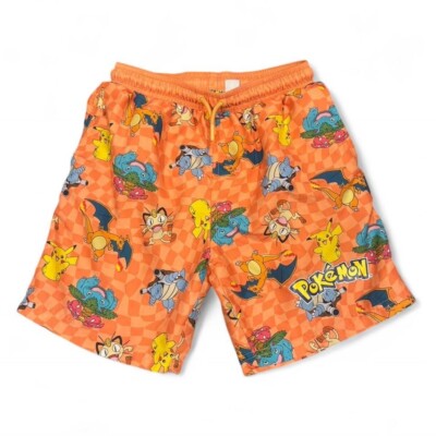 Pokémon Primark orange bathing suit shorts Kids 9-10 years old | eBay