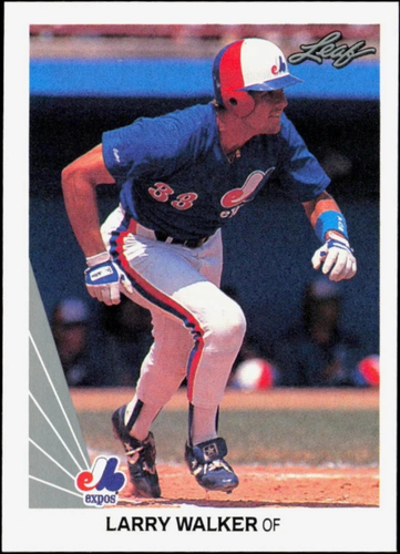 1990 Larry Walker Leaf RC #325-MT | eBay