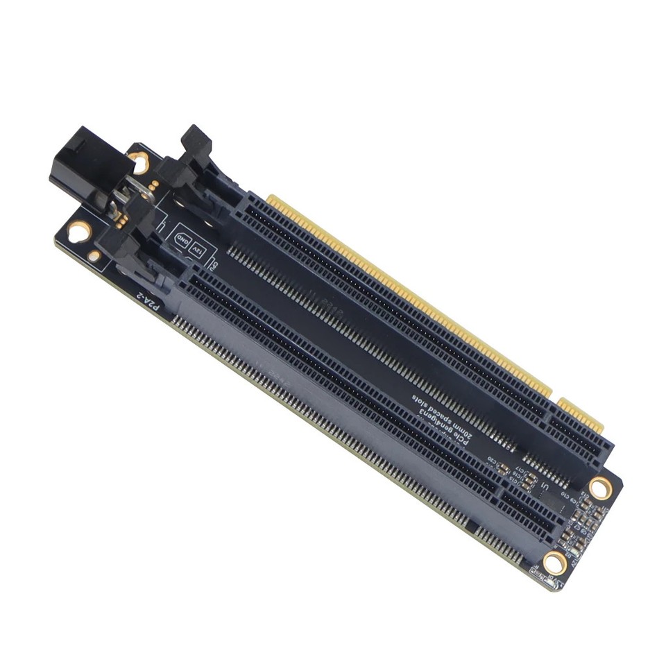 PCI-E 3.0 x16 1 to 2 Expansion Card Gen3 Split Card PCIe-Bifurcation ...
