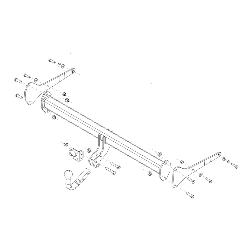 BRINK AHK für Skoda Octavia Limousine 20-24 starr + 13-pol JAEGER ES ...