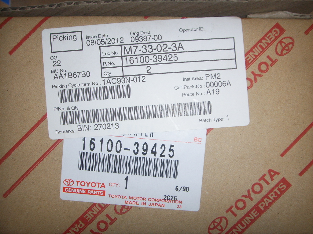 For TOYOTA HIACE DIESEL 2005-2012 GENUINE WATER PUMP WATERPUMP NEW ...