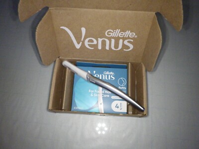 Gillette Venus Dermaplaning Tool Kit, 5 Blade Refills, Exfoliating Face ...