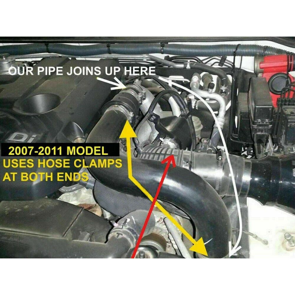 For Nissan D40 Navara 2.5L Mid Model 2007-2011 Turbo Intake pipe Hose ...