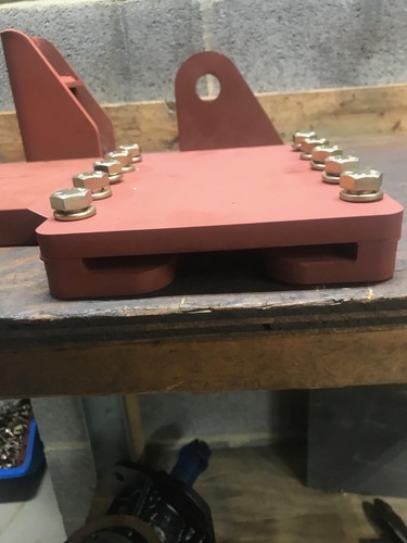 Log Splitter Slide Wedge Push Plate hydraulic cylinder Mount 5" beam | eBay